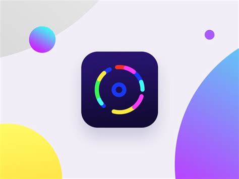 Colorful Circles App Icon Design