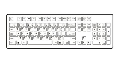 Computer Keyboard Outline Over 23985 Royalty Free Licensable Stock
