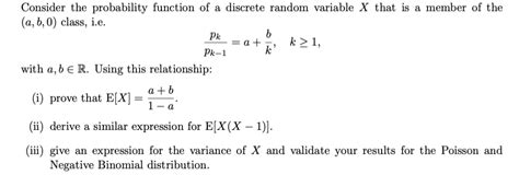 Solved Consider The Probability Function Of A Discrete Chegg
