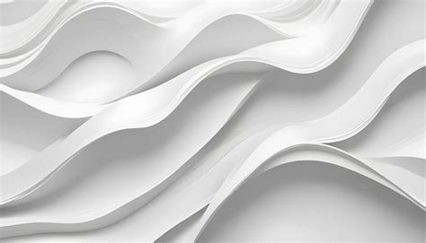 Clear Plain Shiny Soft Vintage Bokeh Cloudy Wave Like Geometric White