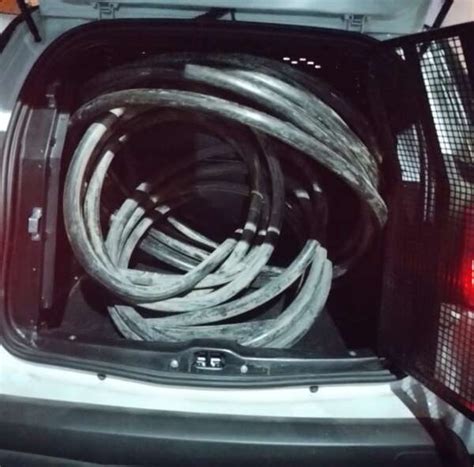 Homem 120kg de fios de cobre furtados é preso em Fortaleza