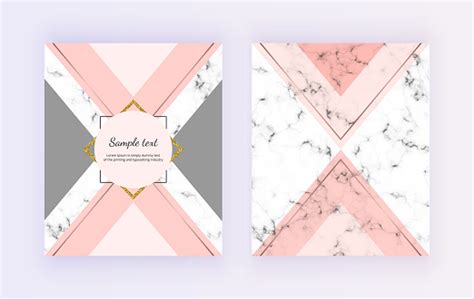 대리석 기하학적 커버 디자인 분홍색 회색 황금 색 선 배경입니다 배너 카드 전단지 초대장 파티 생일 결혼식 현수막 잡지 웹 사이트 데코용 최신 유행 템플릿 0명에 대한 스톡