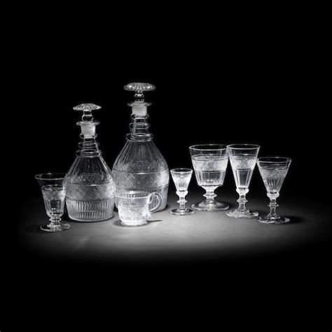 Bonhams An Impressive Regency Suite Of Cut Table Glass Circa 1820