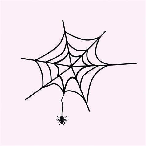 クモの巣。蜘蛛の巣。 Web ベクトルのロゴ アイコン ハロウィーンにぶら下がっているクモ。クモハロウィン プレミアムベクター