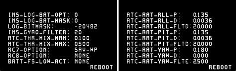 OSD Based Parameter Menu Copter Documentation
