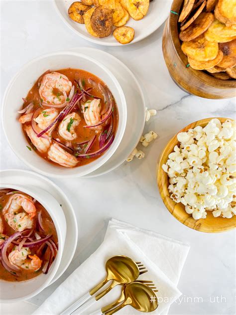 Ceviche de Camarón estilo Ecuatoriano PARTY IN MOUTH Recipes for