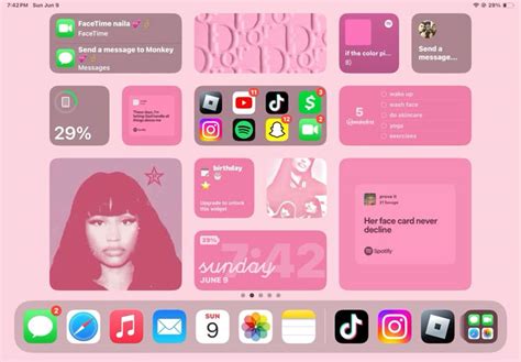 Pink Ipad Home Screen Layout 10th Generation Ipad In 2024 Ipad Ipad