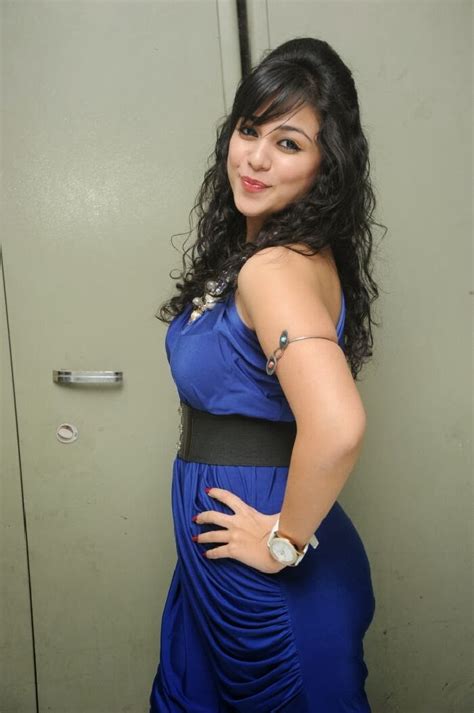 Krithika Hot Photo In Blue Dress At Everydaypopcorn Website Launch Function Hot Photoshoot