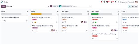 What Are The Key Features Of To Do Module In Odoo 18