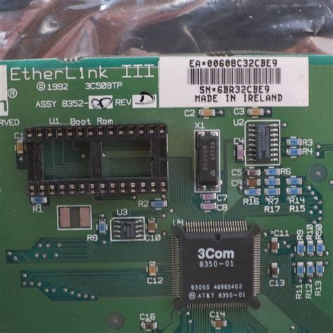 3com Etherlink Iii 8352 00 Rev D 3c509tp Network Ethernet Communication