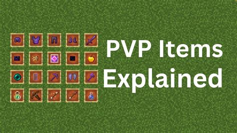 Every Crystal Pvp Item Explained Youtube