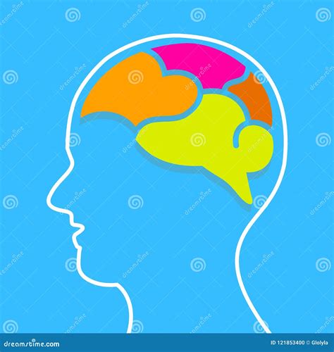 Info Graphics Human Brain Design Template Stock Vector Illustration