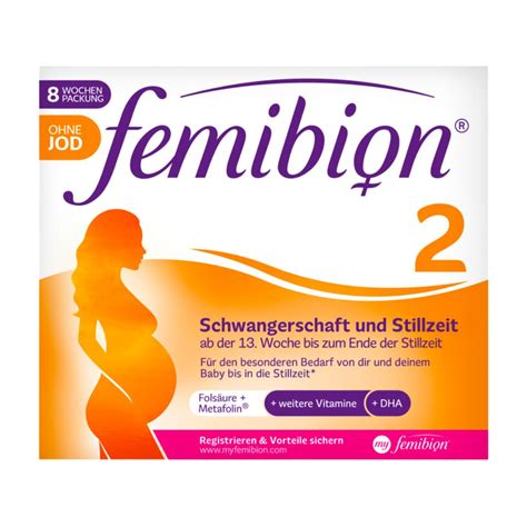 Femibion 2 Pregnancy 2 X 56 Capsules No Iodine 8 Weeks Usage —