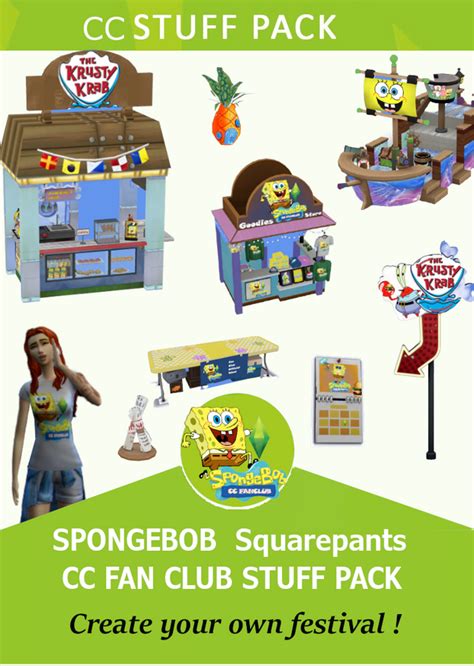 Spongebob Squarepants Fanclub Cc Stuff Pack Artofit