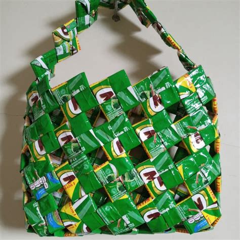 Jual Tas Belanja Dari Kerajinan Limbah Bungkus Plastik Milo Shopee Indonesia