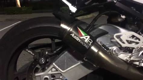 Bmw S1000rr 2015 Austin Racing Exhaust Sound Youtube