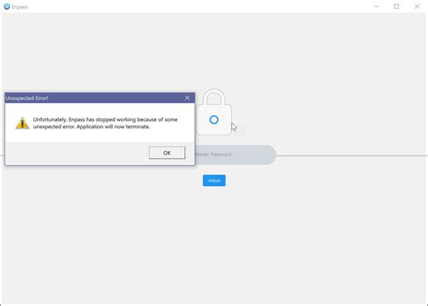Enpass Has Stopped Working Error Windows 10 Store Enpass