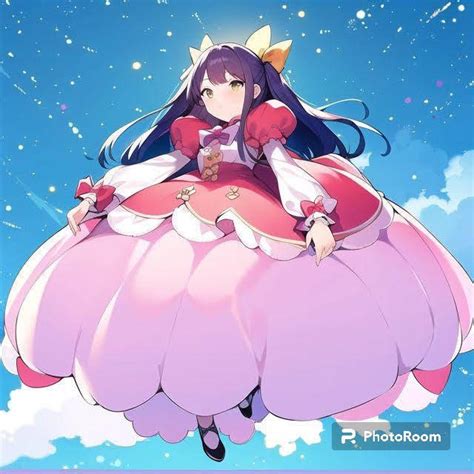 Anime Girl As Princess Rosa Parachuting In The Sky By Tommy1001282 On