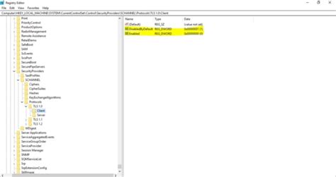 How To Enabledisable Tls Setting In Windows Using Registry And