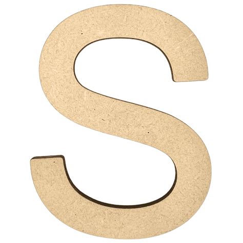 16 Tall Mdf Letter S 1 4 Thick Krafty Supply Letters Arial