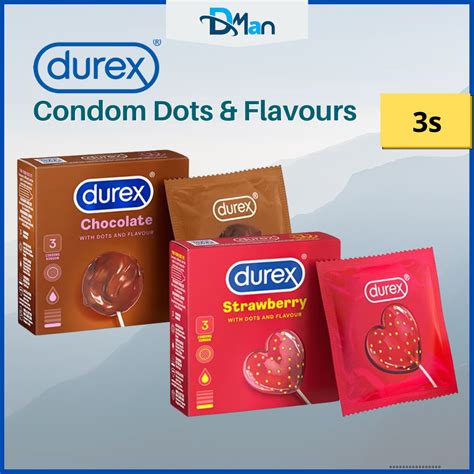 Durex Strawberry Condom Durex Chocolate Dots And Flavour 3s Flavours