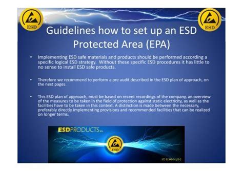Guidelines How To Set Up An Esd Protected Area Epa