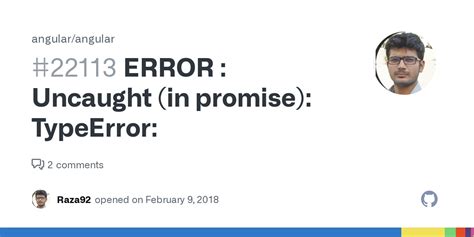 Error Uncaught In Promise Typeerror · Issue 22113 · Angularangular · Github