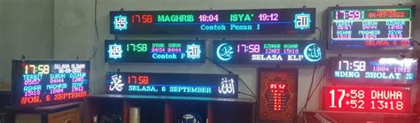 Jasma Jam Masjid Tv Led Jasma