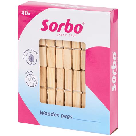 Sorbo Pinces à Linge En Bois Action Lu