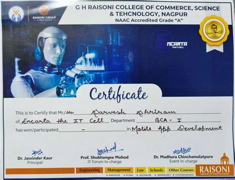 Sarvesh Shriram On Linkedin Appdevelopment Encartaitcell Certification