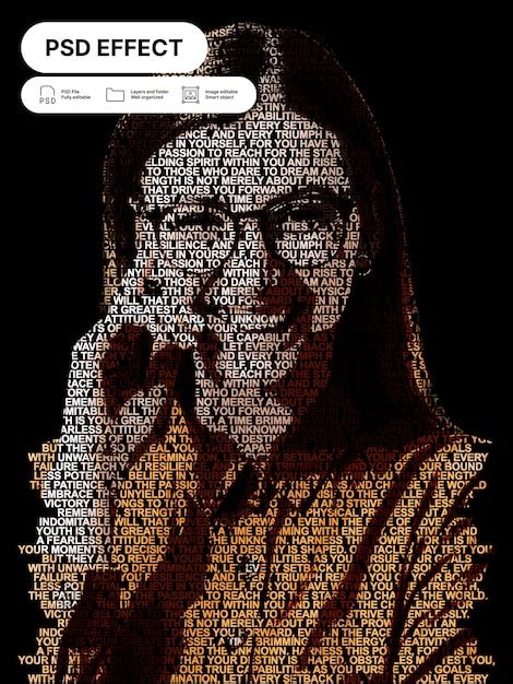 Text Portrait Art Effect Images Free Download On Freepik