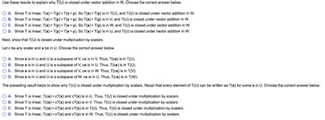 Solved Let V And W Be Vector Spaces And Let T V W Be A Chegg