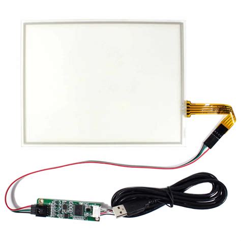 8inch 4 Wire Resistive LCD Touch Panel With USB Controller Card For 4 3 LCD Screen Card Card