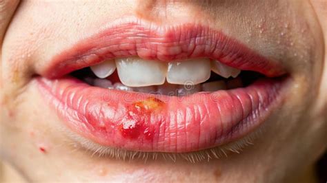 Understanding Oral Thrush Identifying And Managing Painful Mouth Ulcers On The Lip Stock