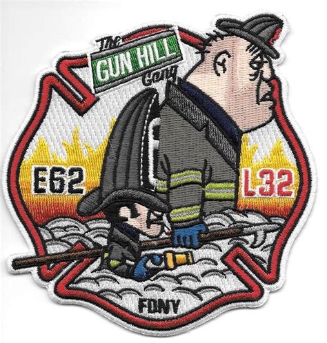 Fdny Engine 62 Ladder 32 Fire Department Patch Gun Hill Gang