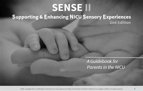 Guest Article The Supporting And Enhancing Nicu Sensory Experiences Sense 2nd Edition To