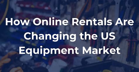 Online Equipment Rental Business In Us Market Appysa Technologies