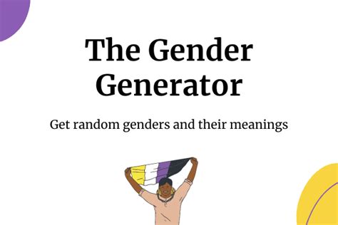 The Official Gender Generator Find A Random Gender Now 💜