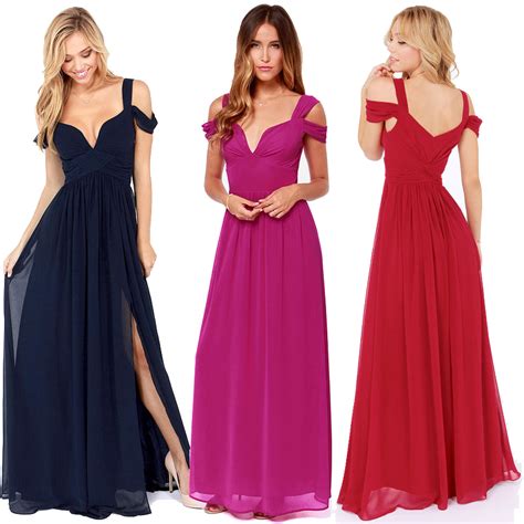 Off The Shoulder Long Evening Dresses