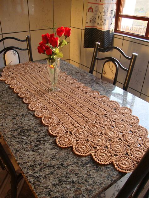 Caminho de mesa em crochê Elo7 Produtos Especiais