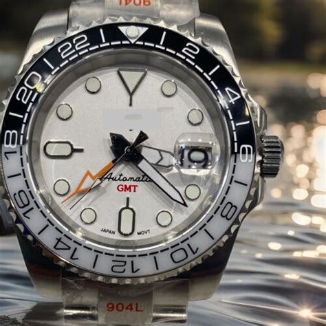 Nh34 Gmt Movement Selfwinding Watch Auto Mod 40mm Sub Case Ebay