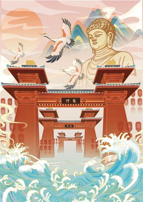 洛阳建筑插画2不爱画画的小张来自小红书网页版 花瓣网