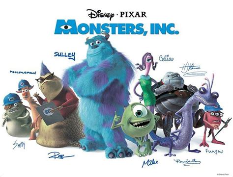 Monstersinc Cast All Things Pixar Pinterest