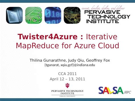 pptx twister4azure iterative mapreduce for azure cloud dokumen tips
