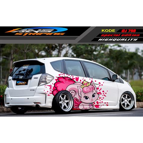 Jual STIKER MOBIL HONDA BRIO JAZZ RS MOBILIO AGYA YARIS ATOS STICKER MOBIL Shopee