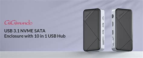 Gigimundo 10 In 1 Usb C Hub With M 2 Ssd Enclosure Docking Station