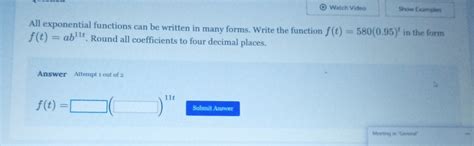 solved all exponential functions can be written in many