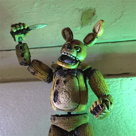 🎬 Spring Bonnie Fnaf Movie Articulated Figure・ Stl File For 3d Printing