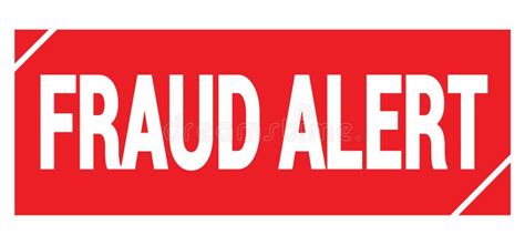 Fraud Alert Text Written On Red Stamp Sign Stock Illustration