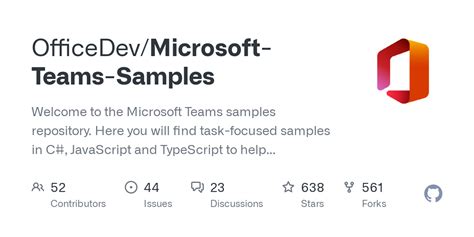 Microsoft Teams Samplesreadmemd At Main · Officedevmicrosoft Teams